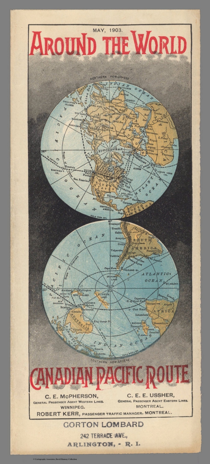 Covers: Around the World By Canadian Pacific Route. May 1903. - David ...