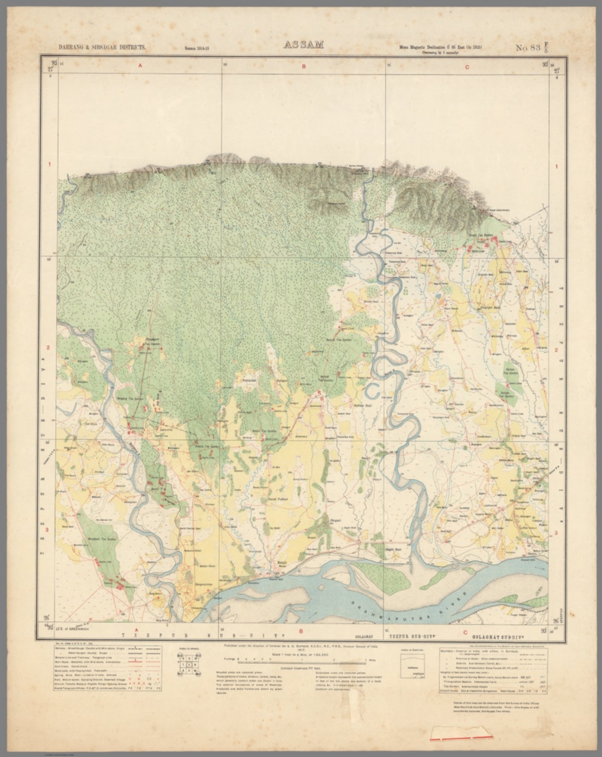 Darrang & Sibsāgar Districts / Assam / Season 1914-15 / No. 83 F/5 ...