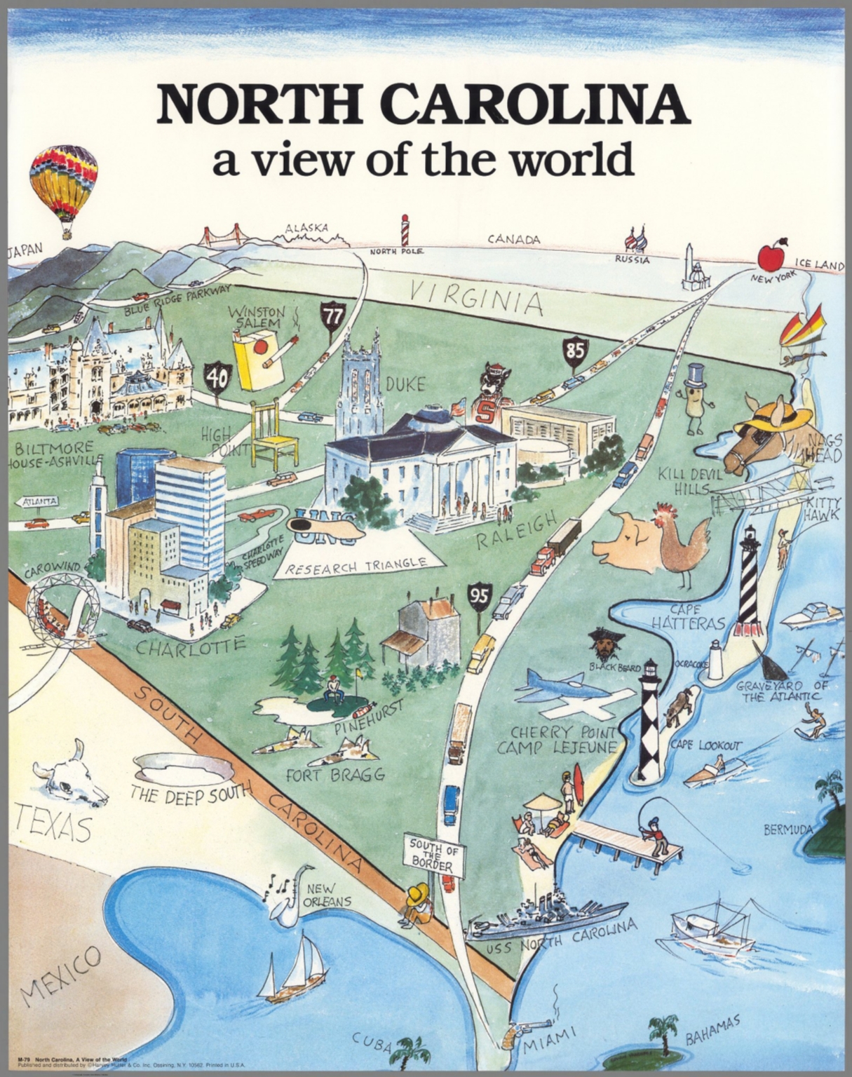 North Carolina, a view of the world. - David Rumsey Historical Map ...