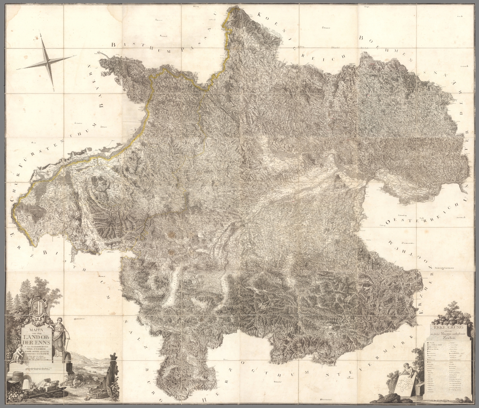 Composite map: Sheets 1-12. Oesterreich ob der Enns - David Rumsey ...