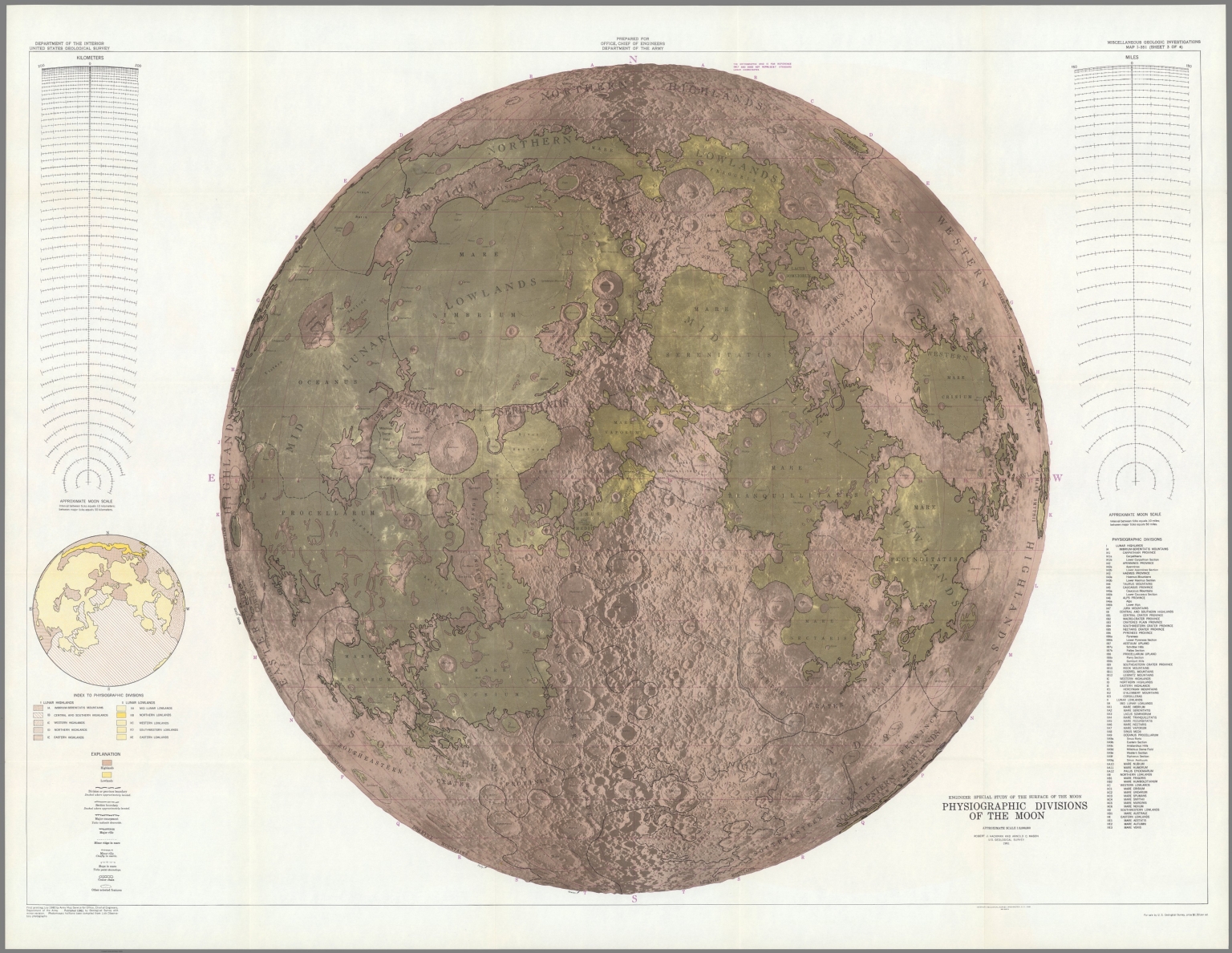 Physiographic Divisions of the Moon. Miscellaneous Geologic ...