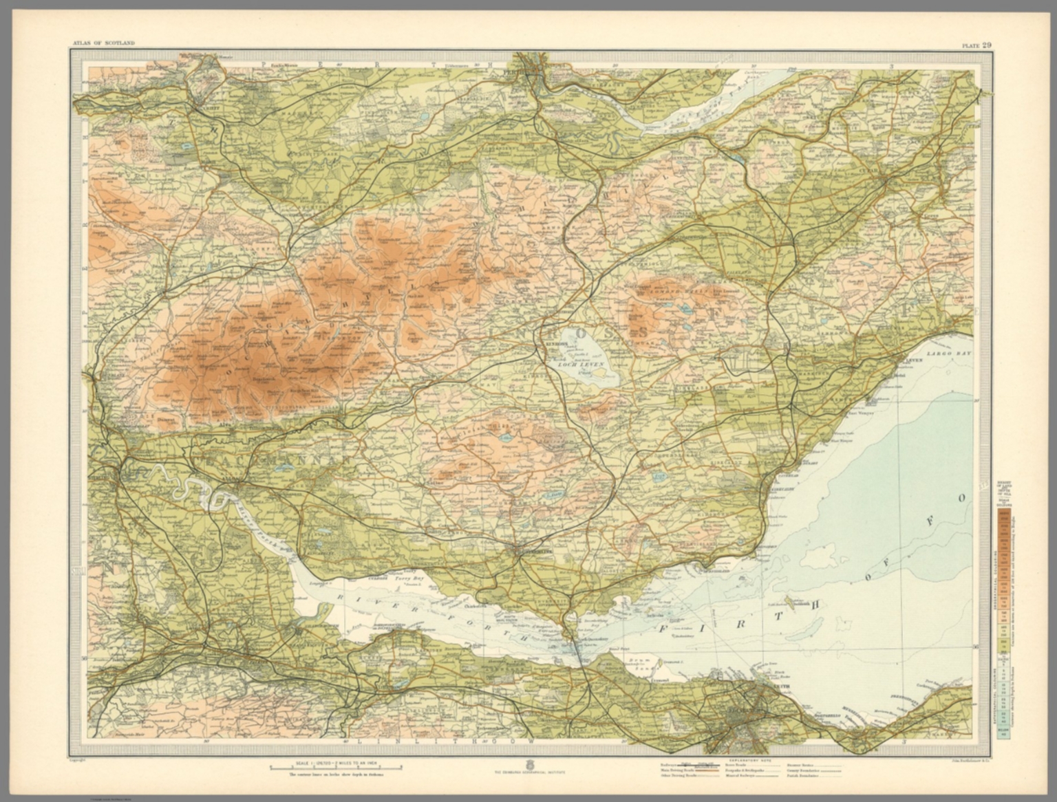 Plate 29. Section-Map Fife, Kinross. - David Rumsey Historical Map ...