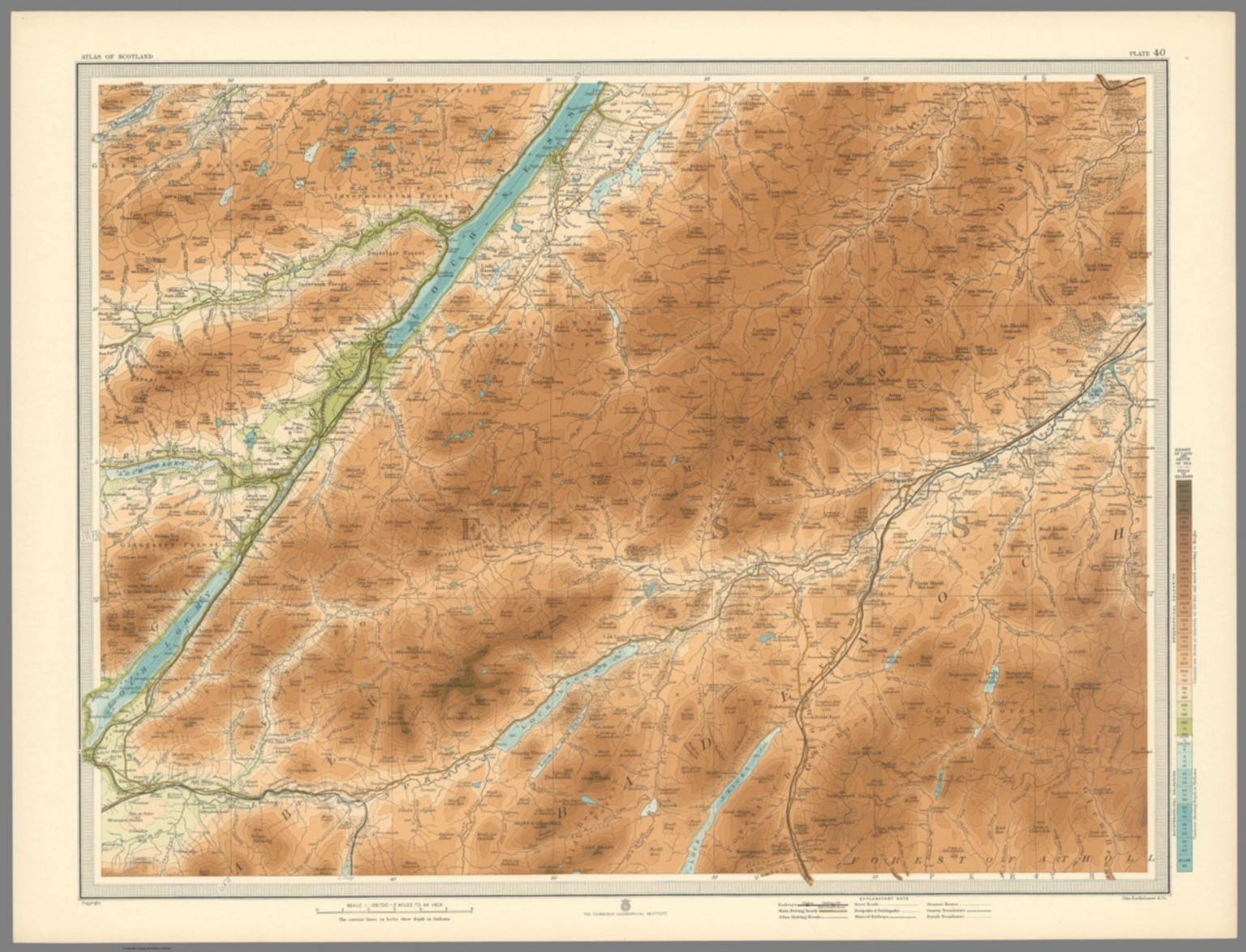 Plate 40. Section-Map Kingussie, Fort Augustus. - David Rumsey ...