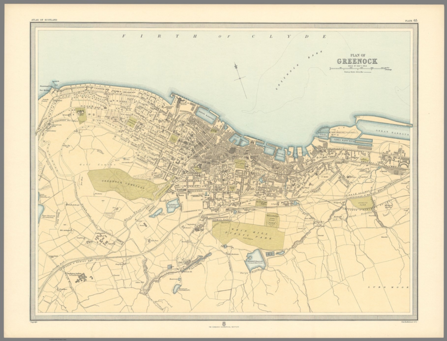 Plate 65. Plan of Greenock. - David Rumsey Historical Map Collection