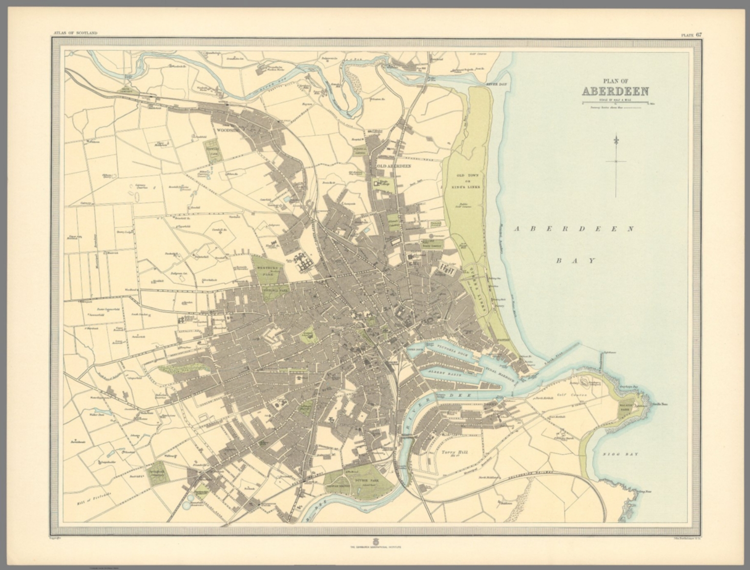 Plate 67. Plan of Aberdeen. - David Rumsey Historical Map Collection