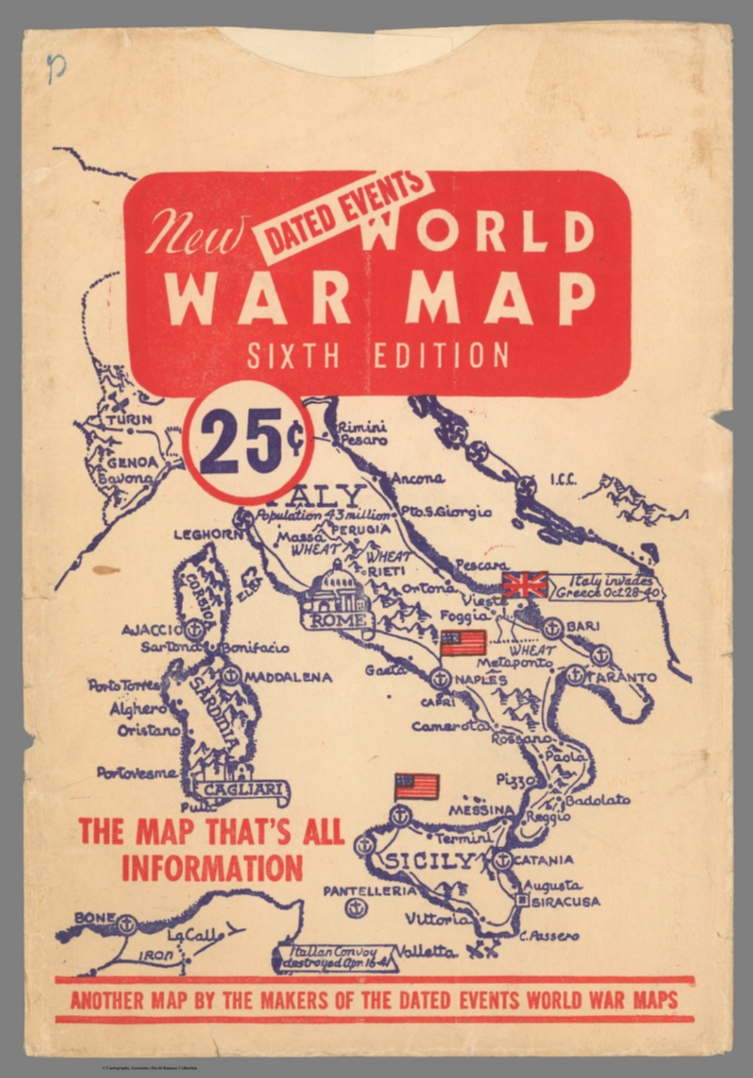Covers: Dated events: New World War map, Sixth edition - David Rumsey ...