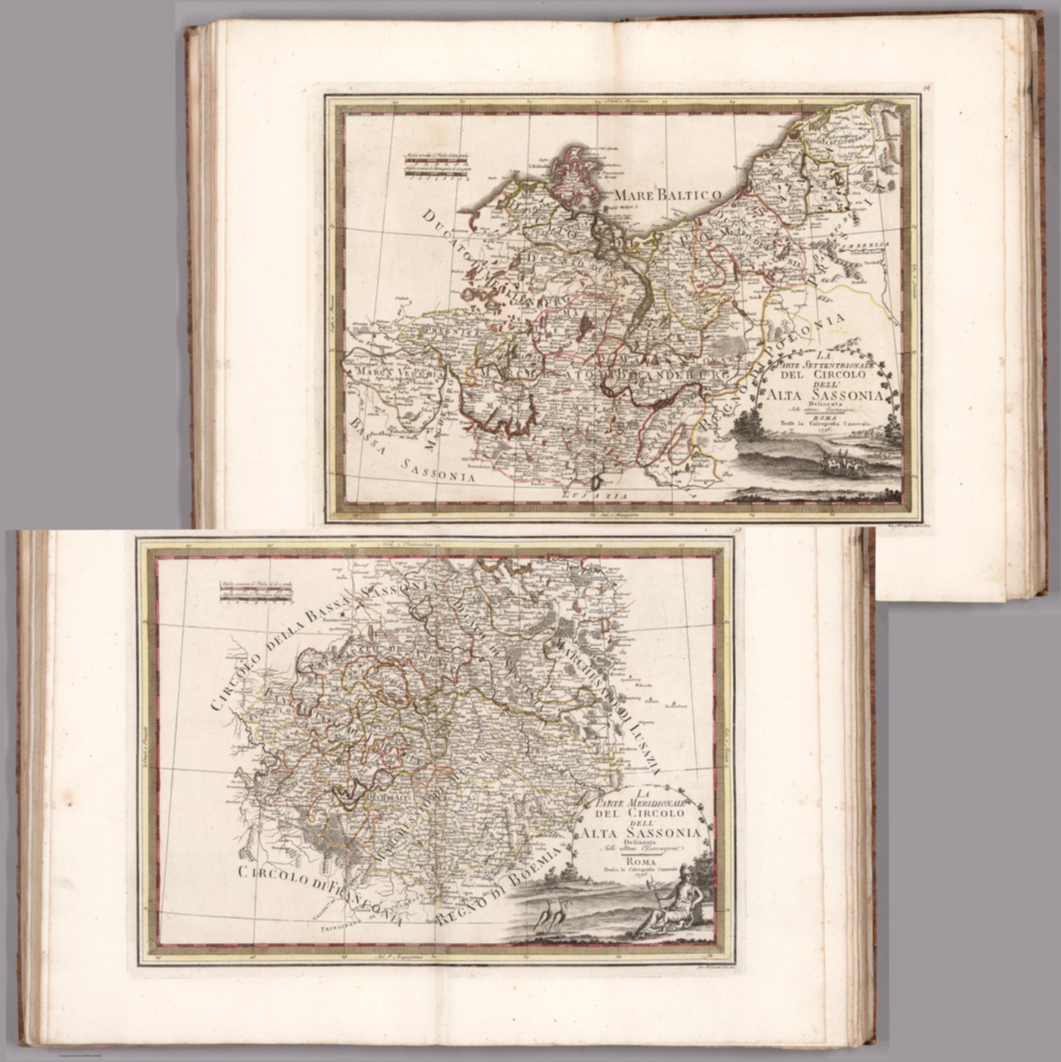 Composite: (43) La parte meridionale del circolo dell'Alta Sassonia ...