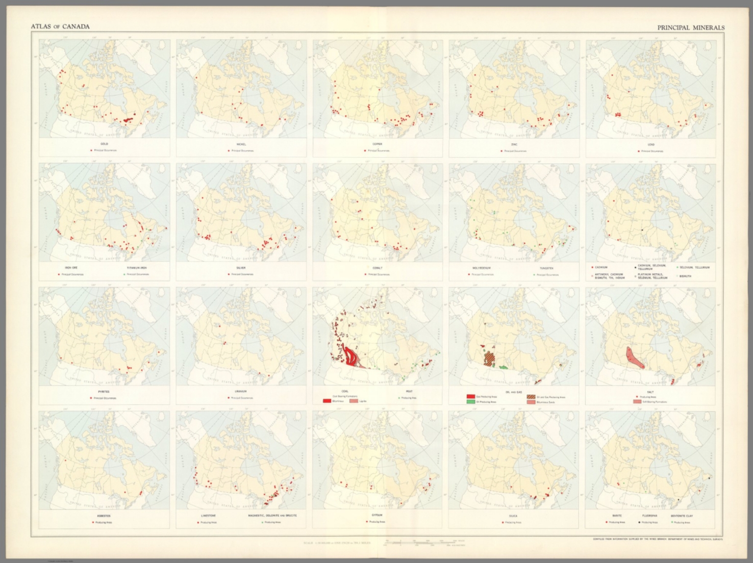 (17) Principal minerals. - David Rumsey Historical Map Collection