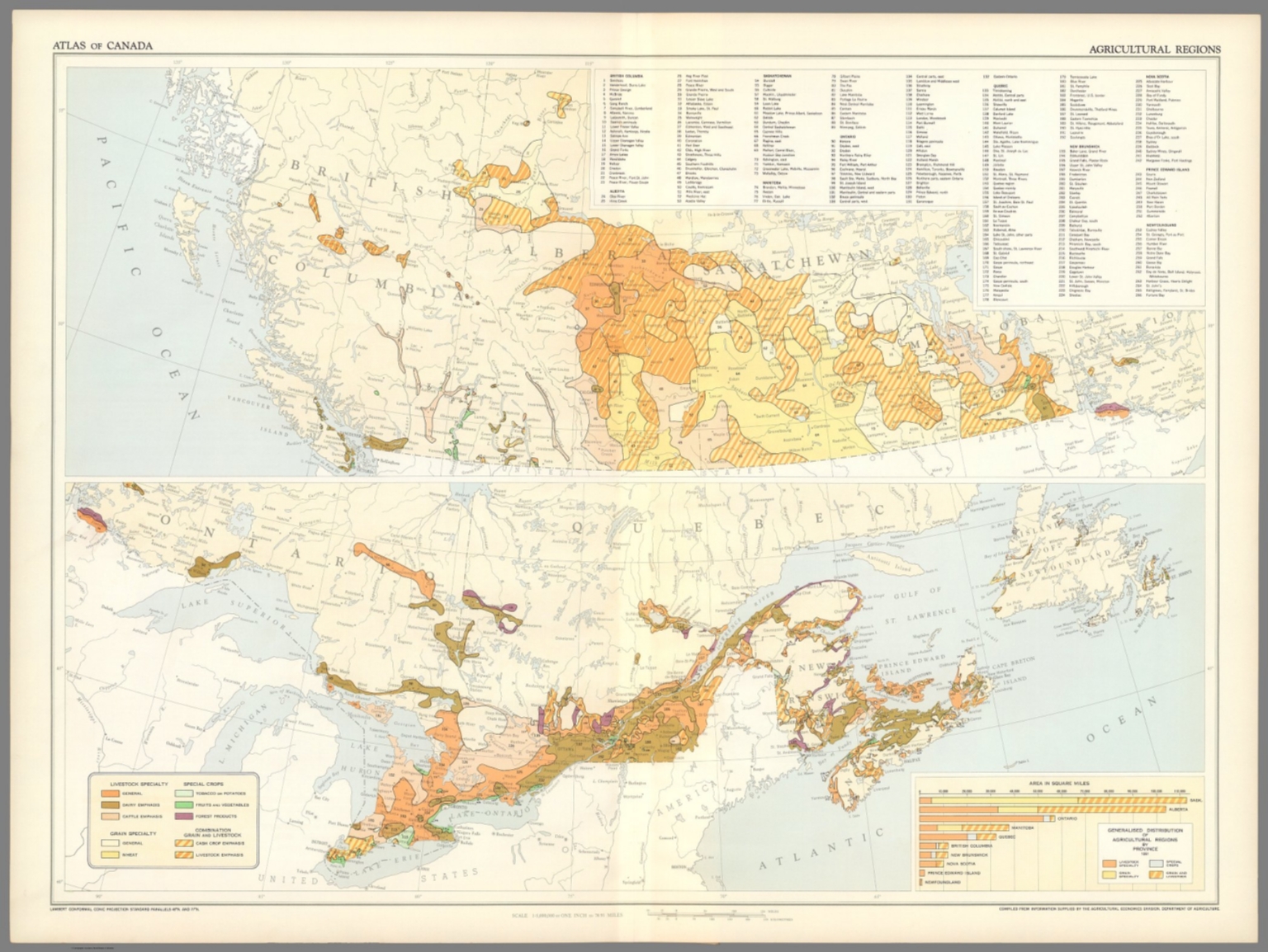 (69) Agricultural regions. - David Rumsey Historical Map Collection
