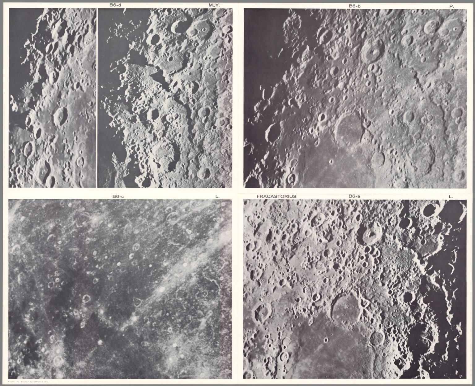 Fracastorius : B6-d, M., Y. -- B6-b, P. -- B6-c, L. -- B6-a, L. - David ...