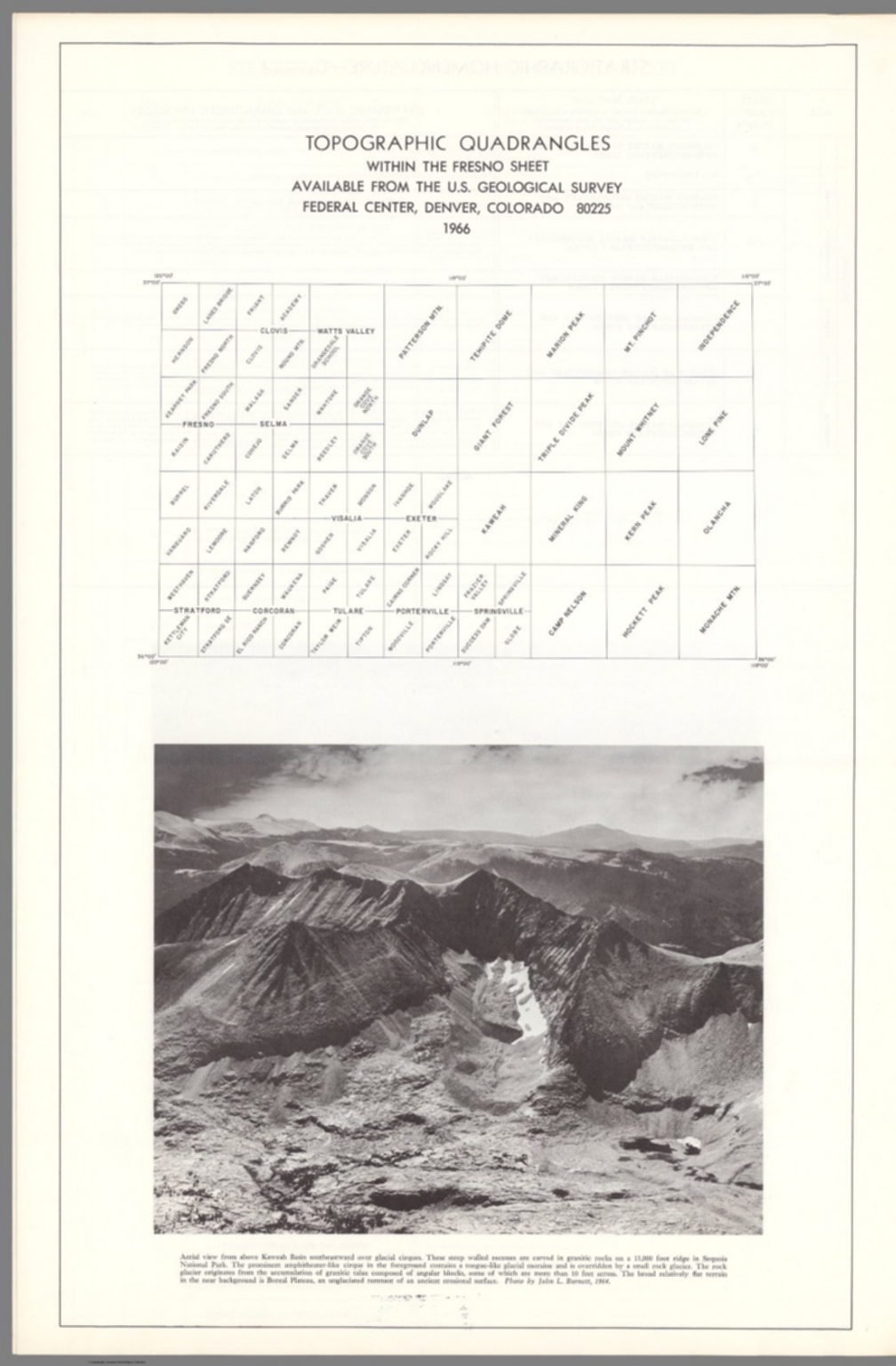 Text: Topographic Quadrangles within the Fresno Sheet. - David Rumsey ...