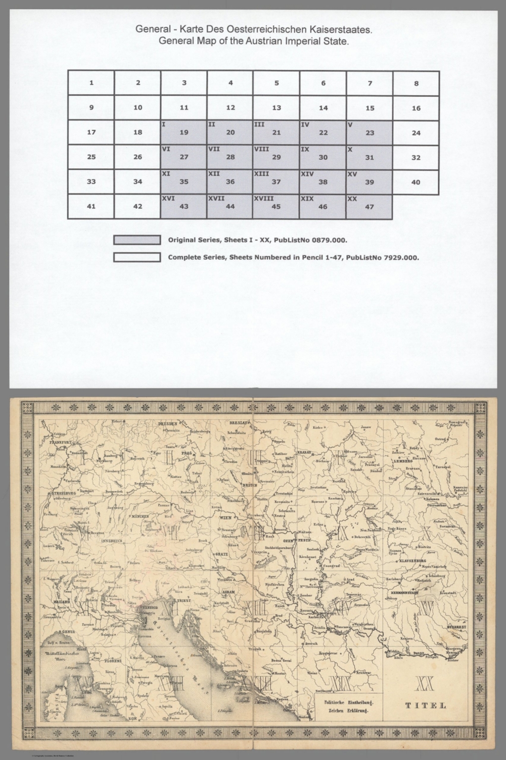 Index Map: Two index maps: original and Index sheet showing the 27 ...