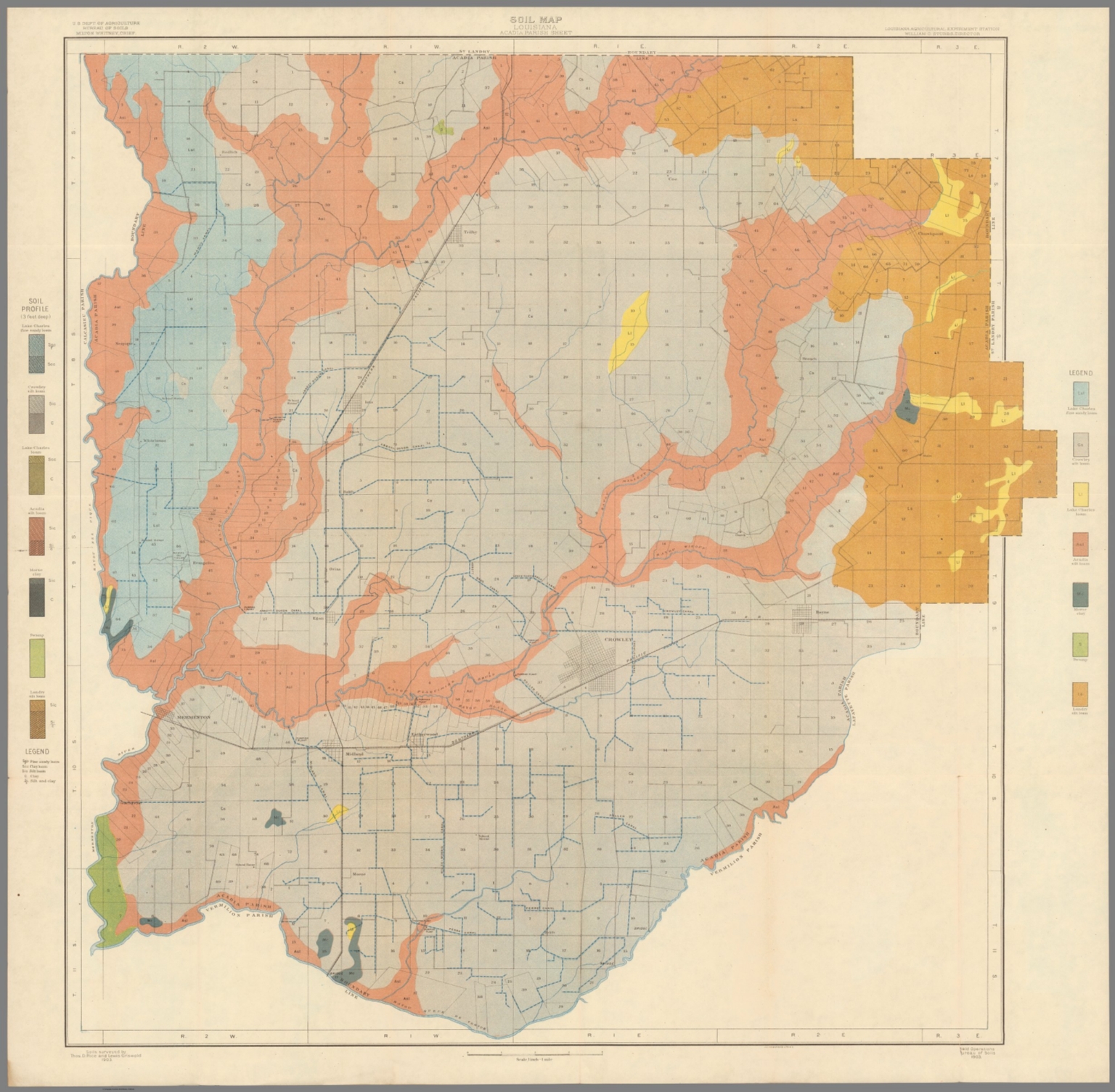 22. Soil Map, Acadia Parish Sheet, Louisiana. - David Rumsey Historical ...