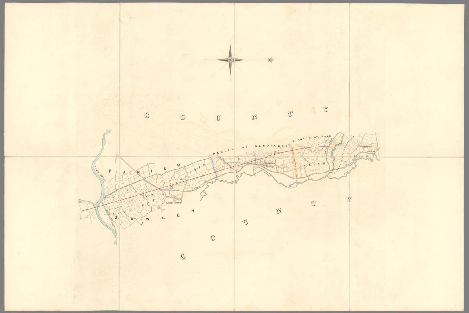 (Sheet 1) Map of that portion of the Midland Counties Railway extending ...