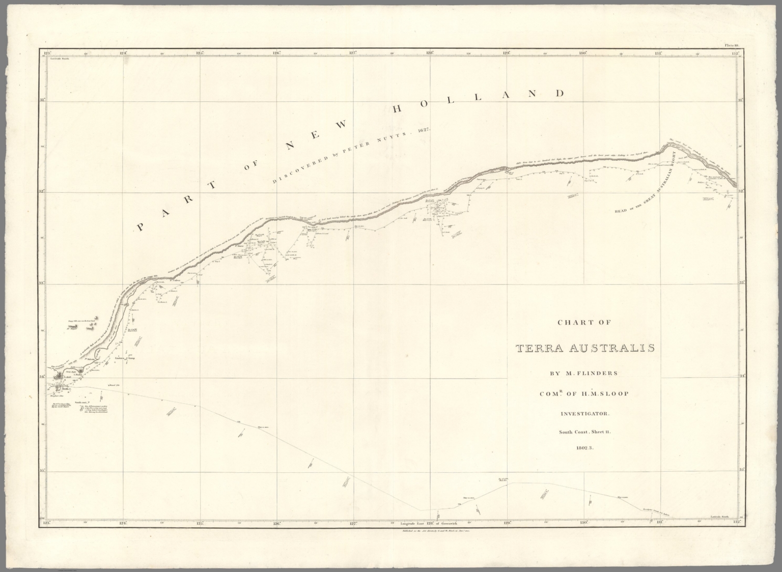 Chart of Terra Australis. South Coast, Sheet II. - David Rumsey ...