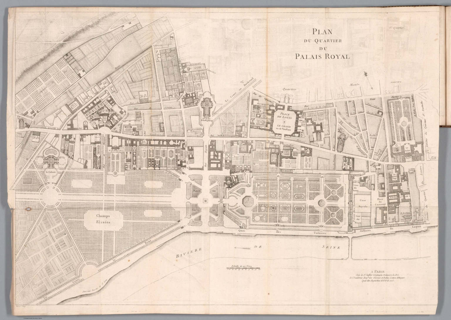 Plan Du Quartier Du Palais Royal. - David Rumsey Historical Map Collection