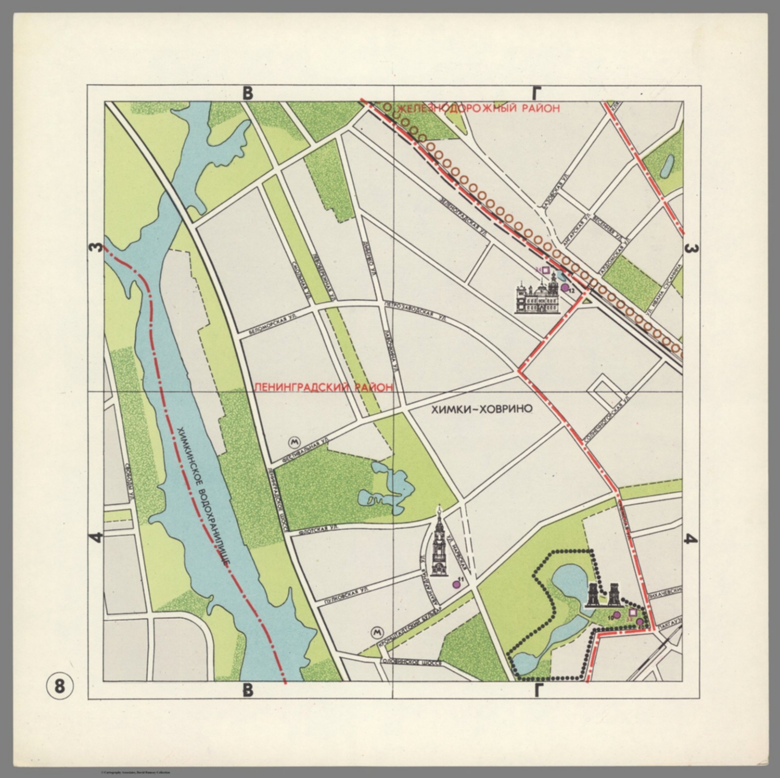 Sheet 8 Mosgorispolkom. [Moscow Map of the Location of Monuments of ...