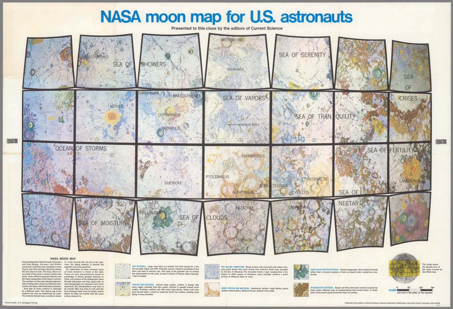NASA Moon map for U. S. astronauts - David Rumsey Historical Map Collection