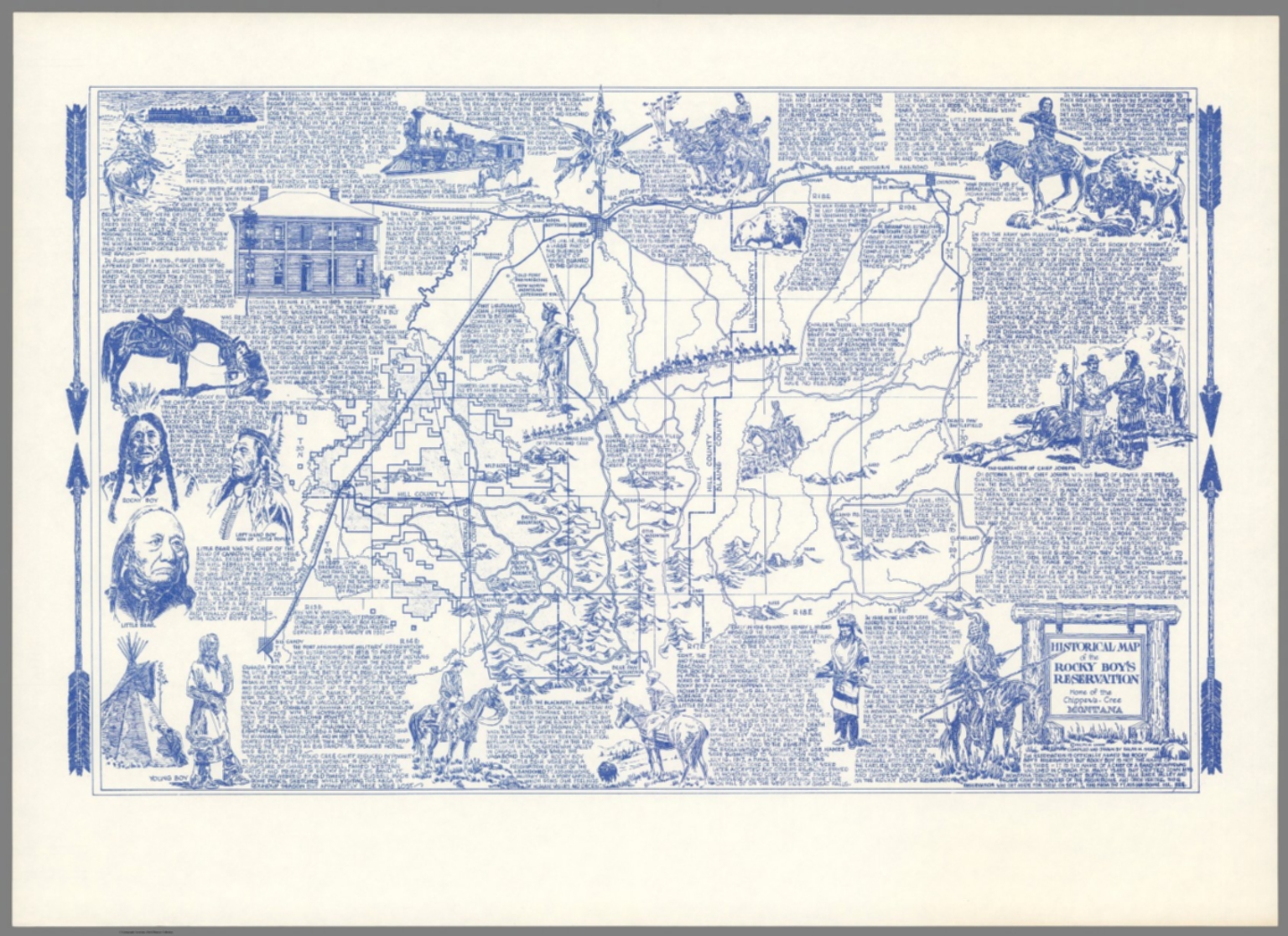 Historical Map Of The Rocky Boy s Reservation Montana David Rumsey