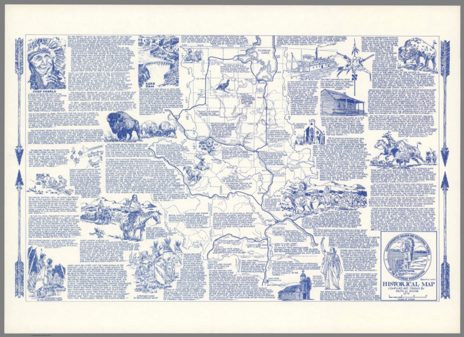 Historical map, confederated Salish and Kootenai tribes of the Flathead ...