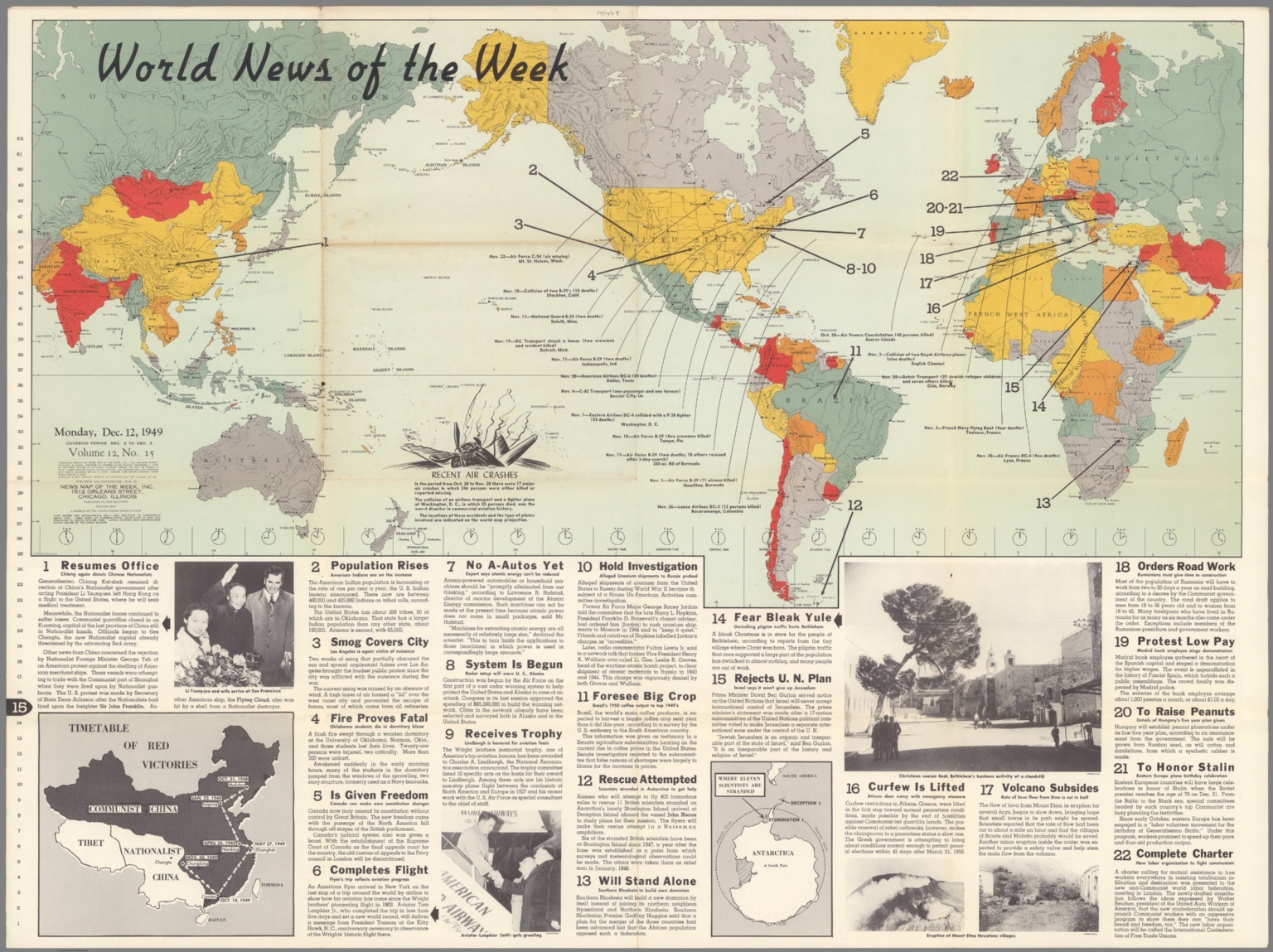 World News of the Week : Monday, Dec. 12, 1949. - David Rumsey ...