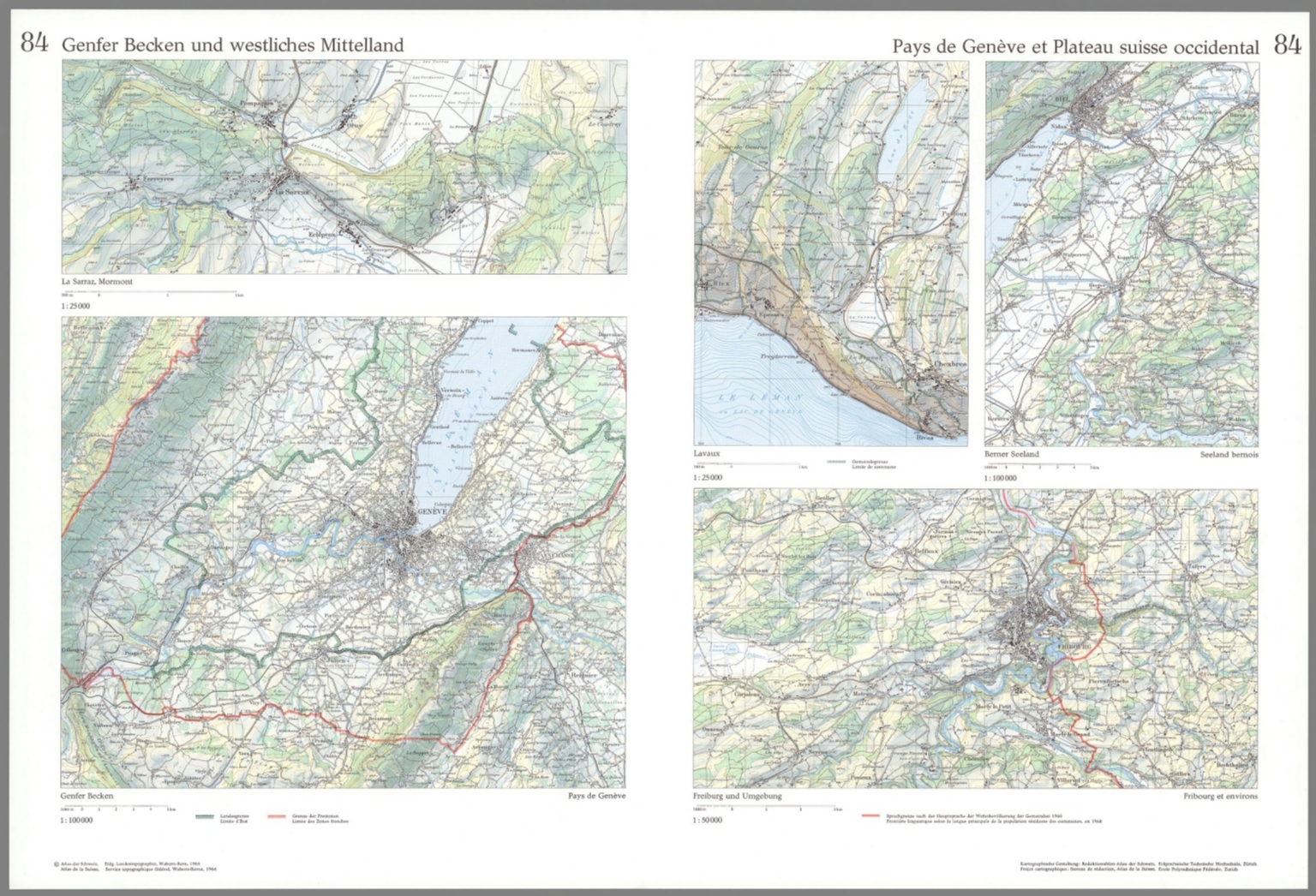 Genfer Becken und westliches Mittelland ... - David Rumsey Historical ...