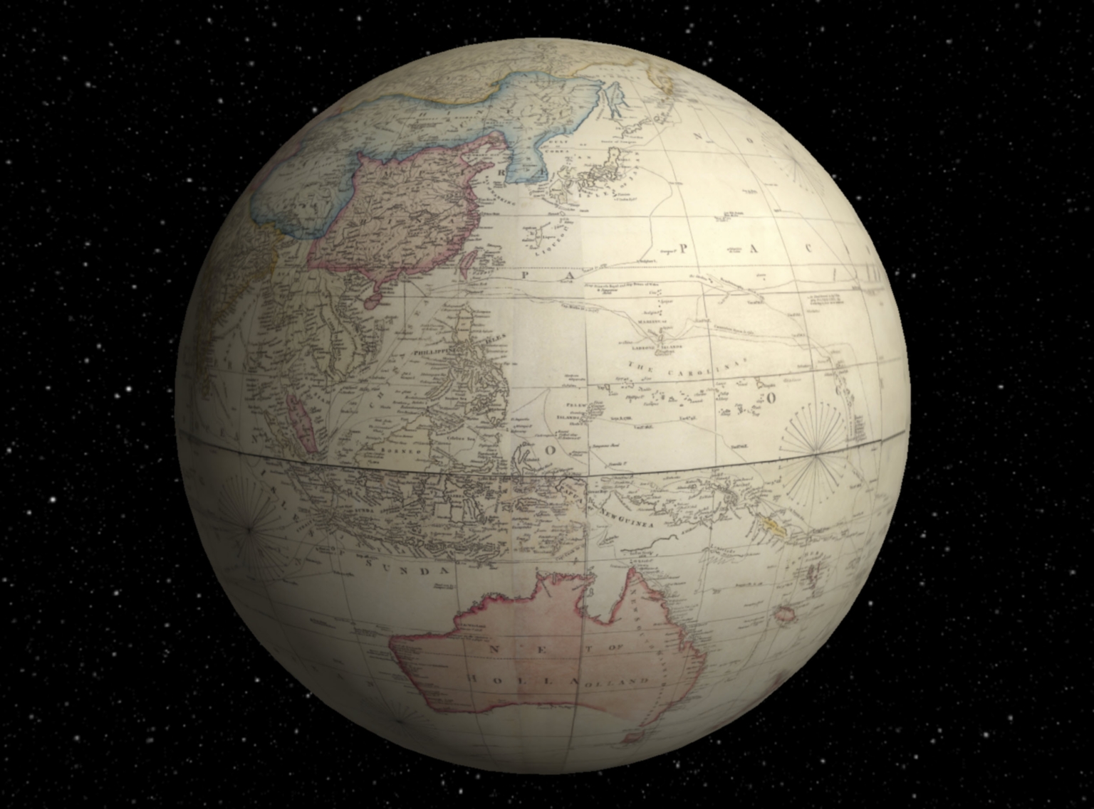 Interactive Globe: A Chart of the World upon Mercator's projection ...