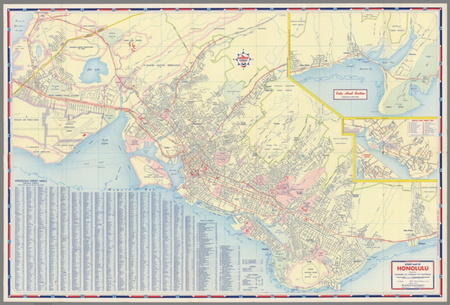 Street Map of Honolulu. - David Rumsey Historical Map Collection