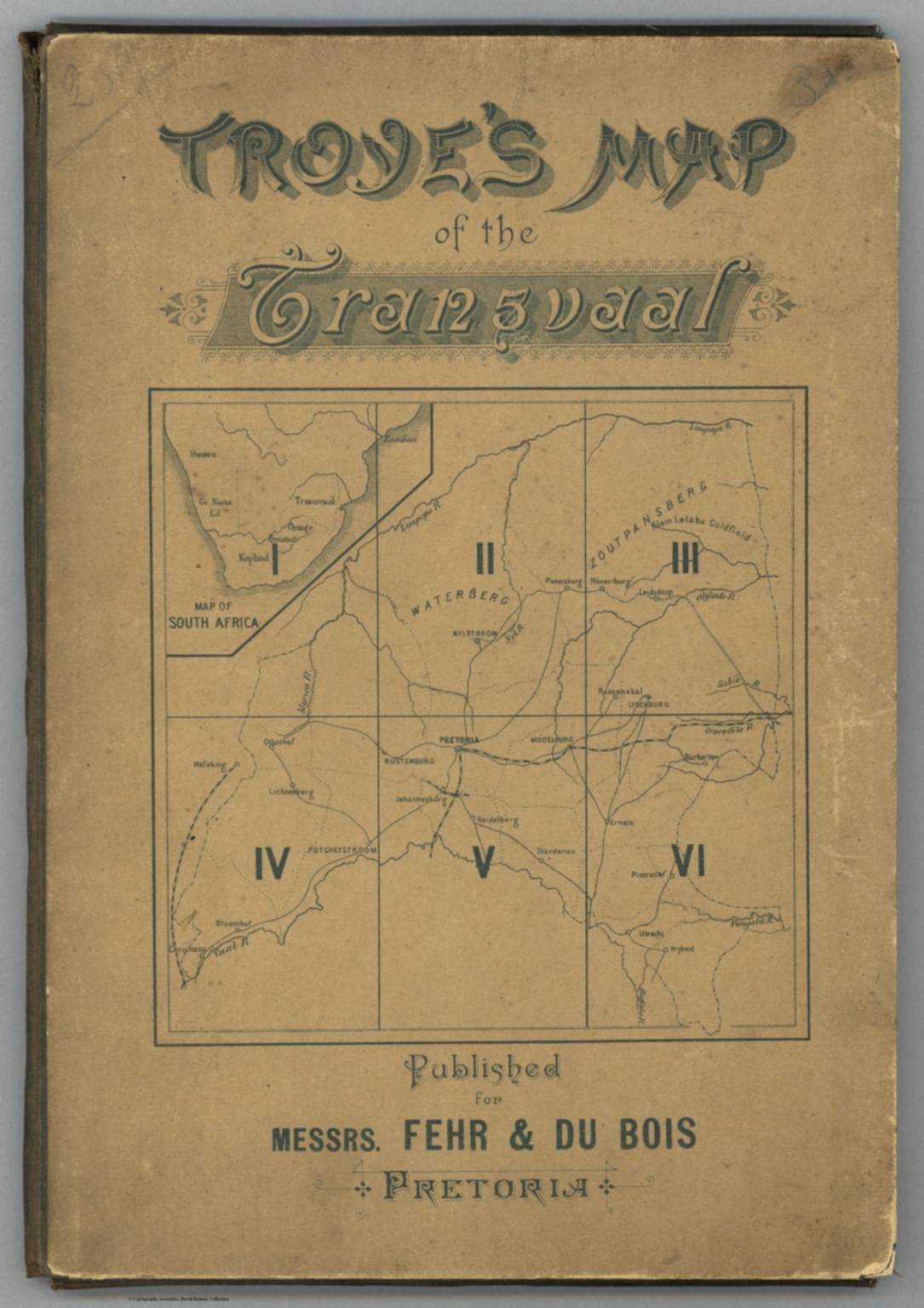 Covers: Troye's Map of the Transvaal or S.A. Republic - David Rumsey ...