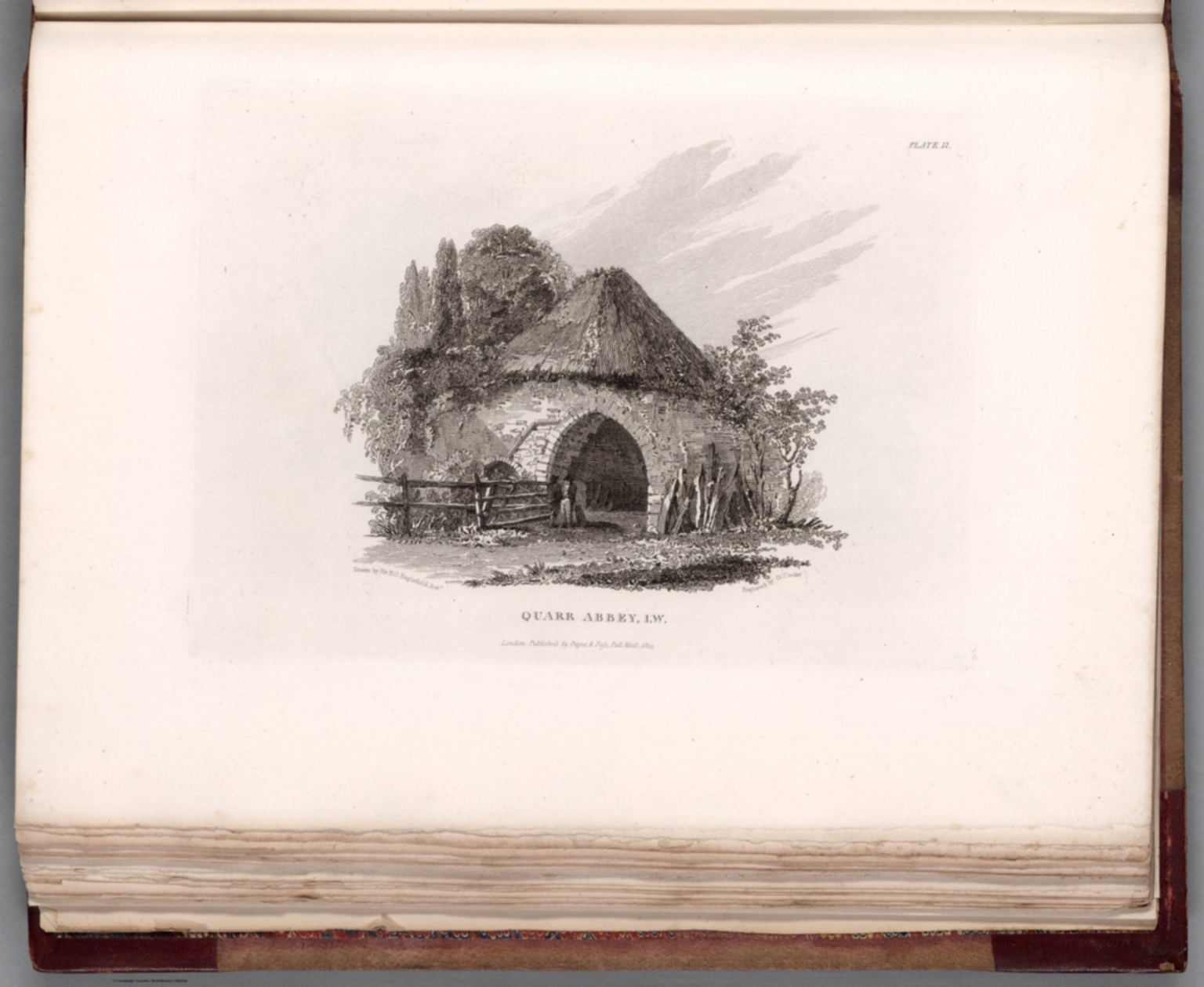 Plate 12: Quarr Abbey, I. W. - David Rumsey Historical Map Collection