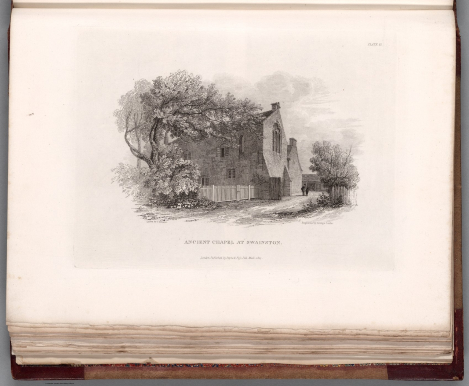 Plate 13: Ancient Chapel at Swainston, I. W. - David Rumsey Historical ...