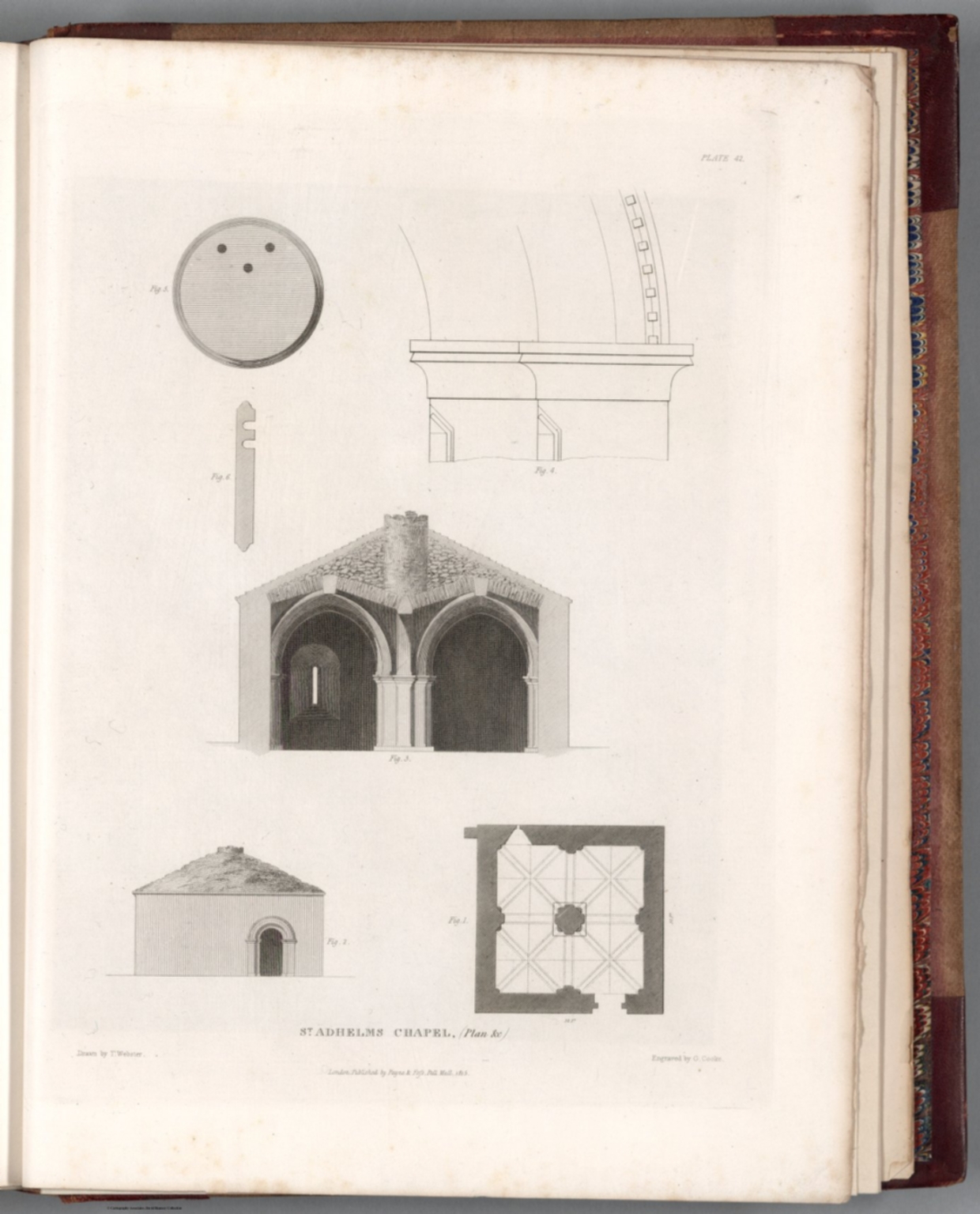 Plate 42. St. Adhelm's Chapel (Plan &c) - David Rumsey Historical Map ...