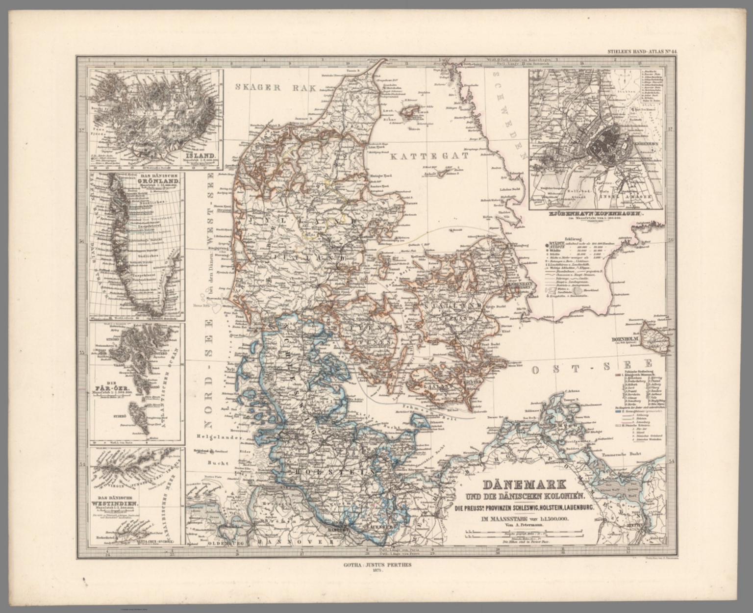 Danemark : und die danischen Kolonien. - David Rumsey Historical Map ...