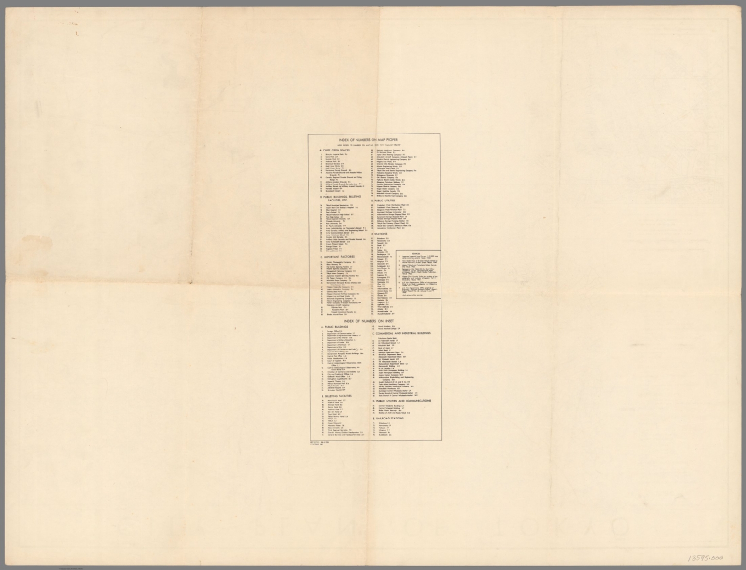 Index: Index of numbers of map proper. No. 5279--R & A, OSS.17 October ...