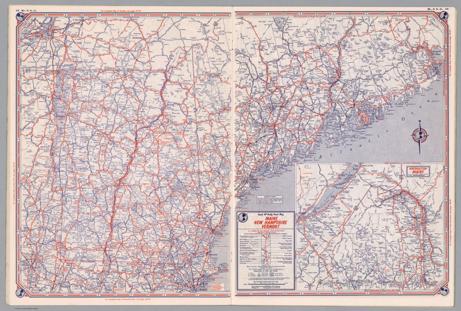 Maine -- New Hampshire -- Vermont. - David Rumsey Historical Map Collection