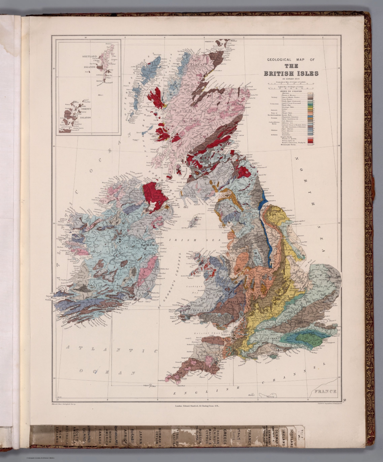 9. A geological map of the British Isles. - David Rumsey Historical Map ...