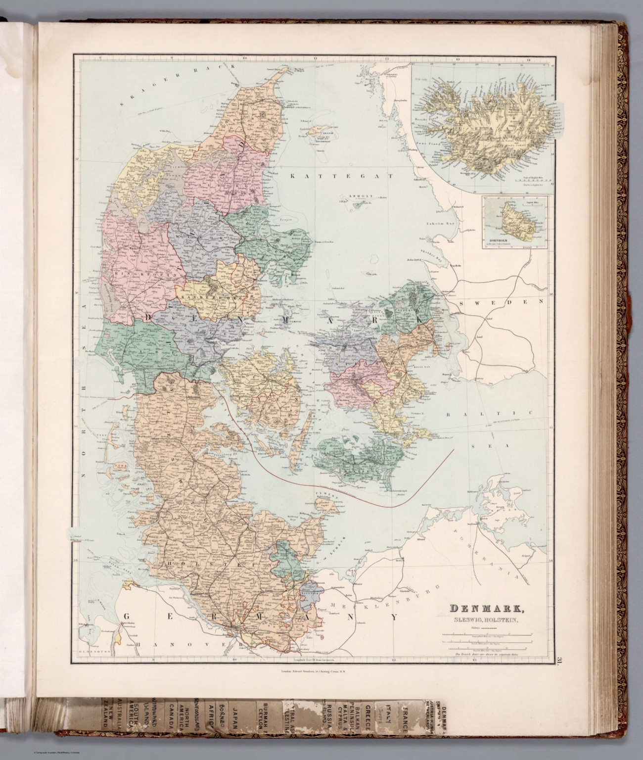 31. Denmark, Sleswig, Holstein. - David Rumsey Historical Map Collection