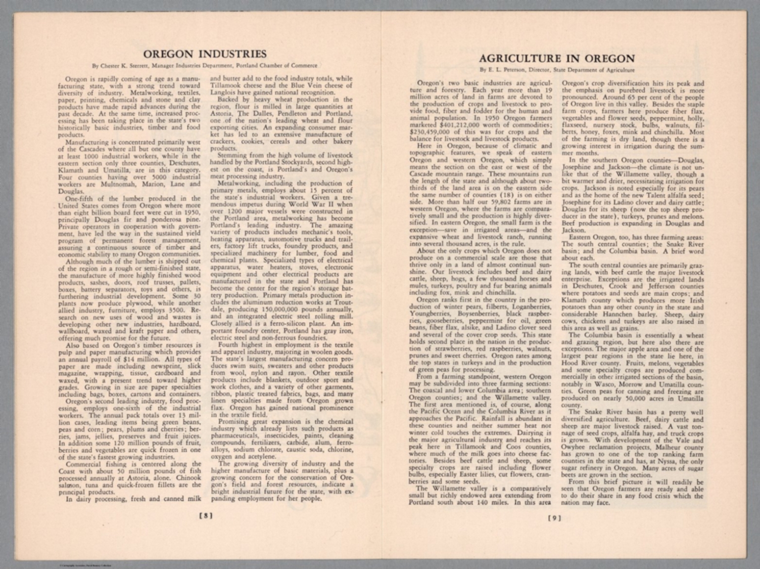 Text: Oregon industries ... - David Rumsey Historical Map Collection