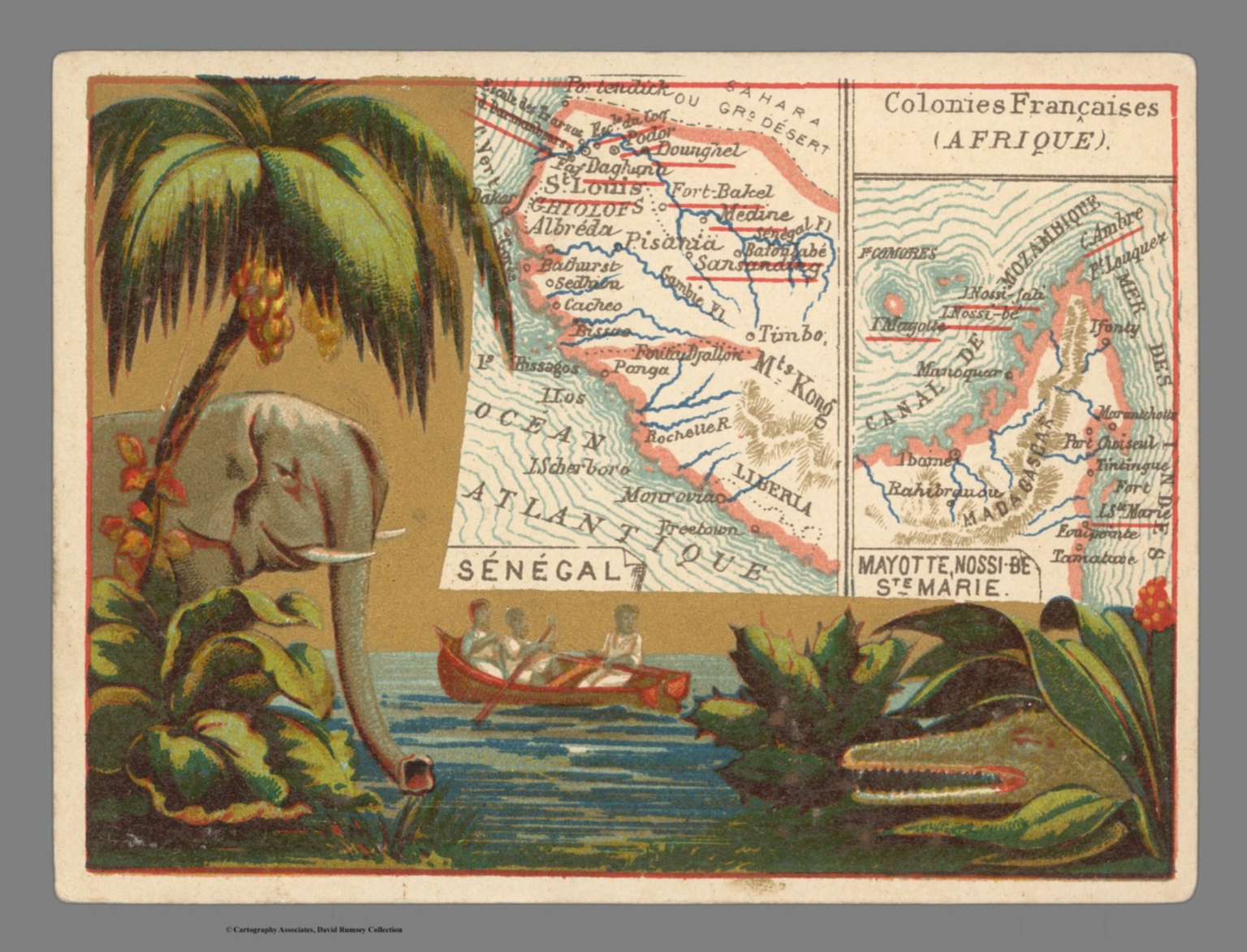 Colonies Françaises (Afrique) ... - David Rumsey Historical Map Collection