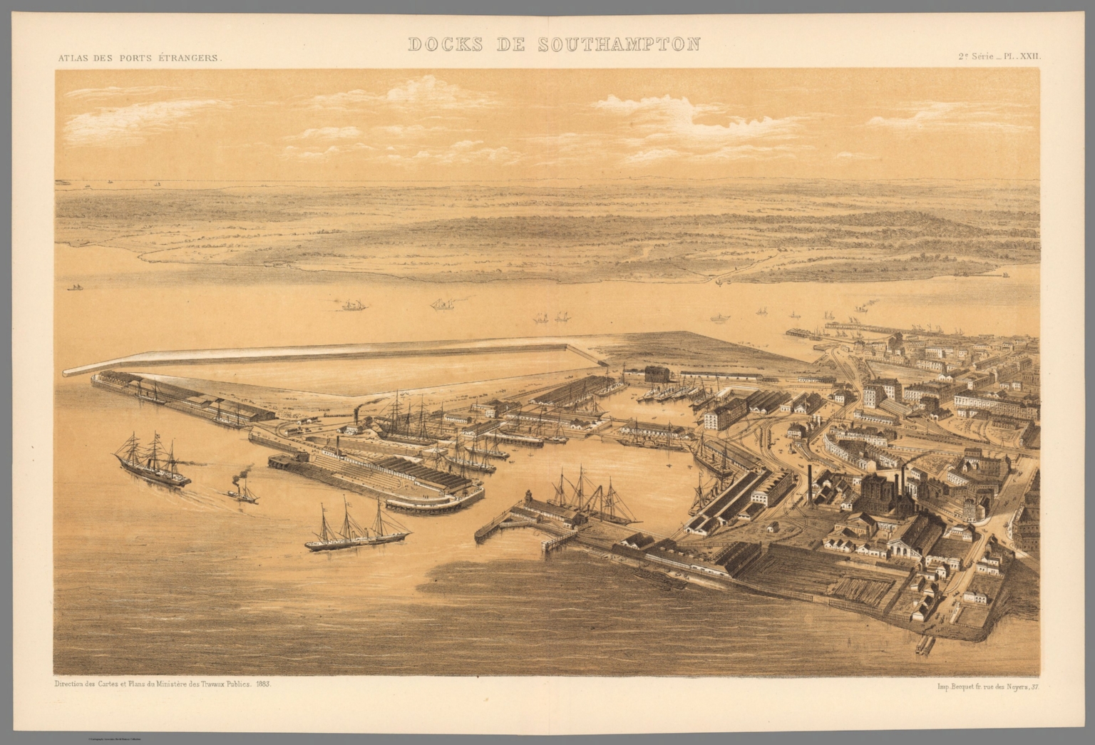 Docks de Southampton. - David Rumsey Historical Map Collection