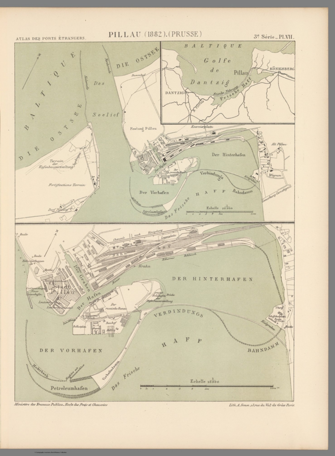 Pillau (1882). (Prusse). - David Rumsey Historical Map Collection