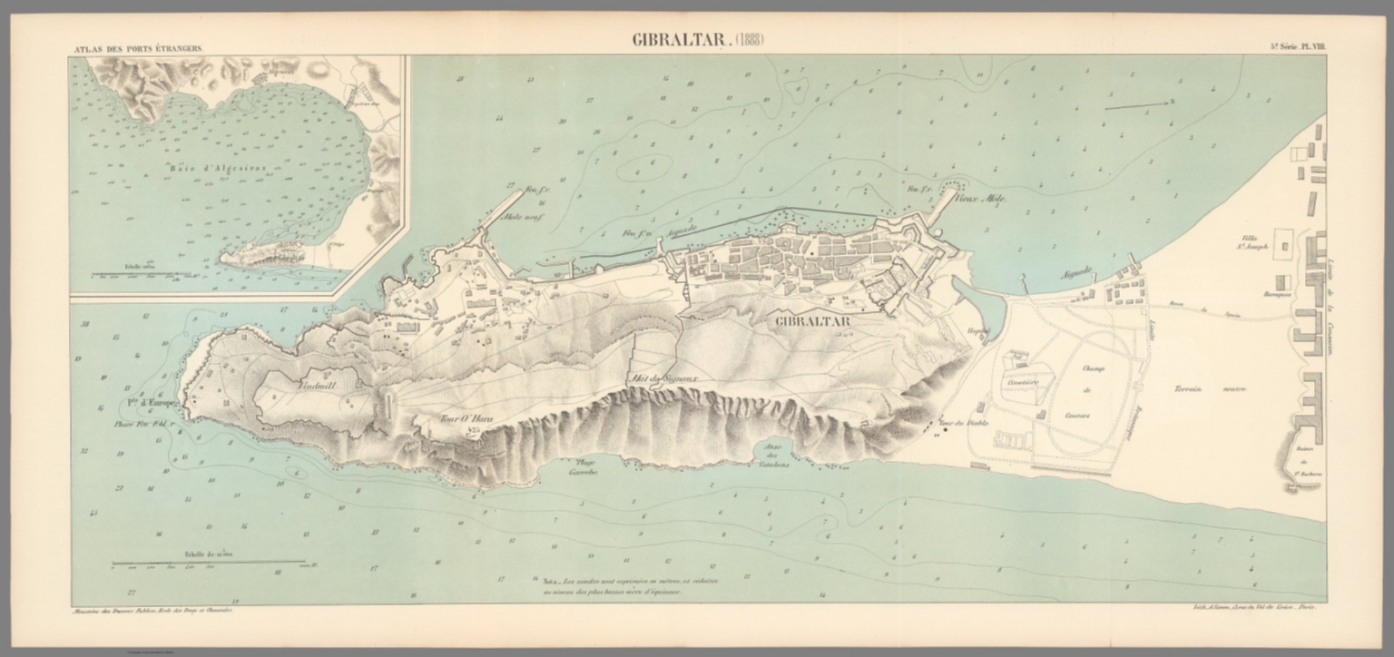 Gibraltar. (1888). - David Rumsey Historical Map Collection