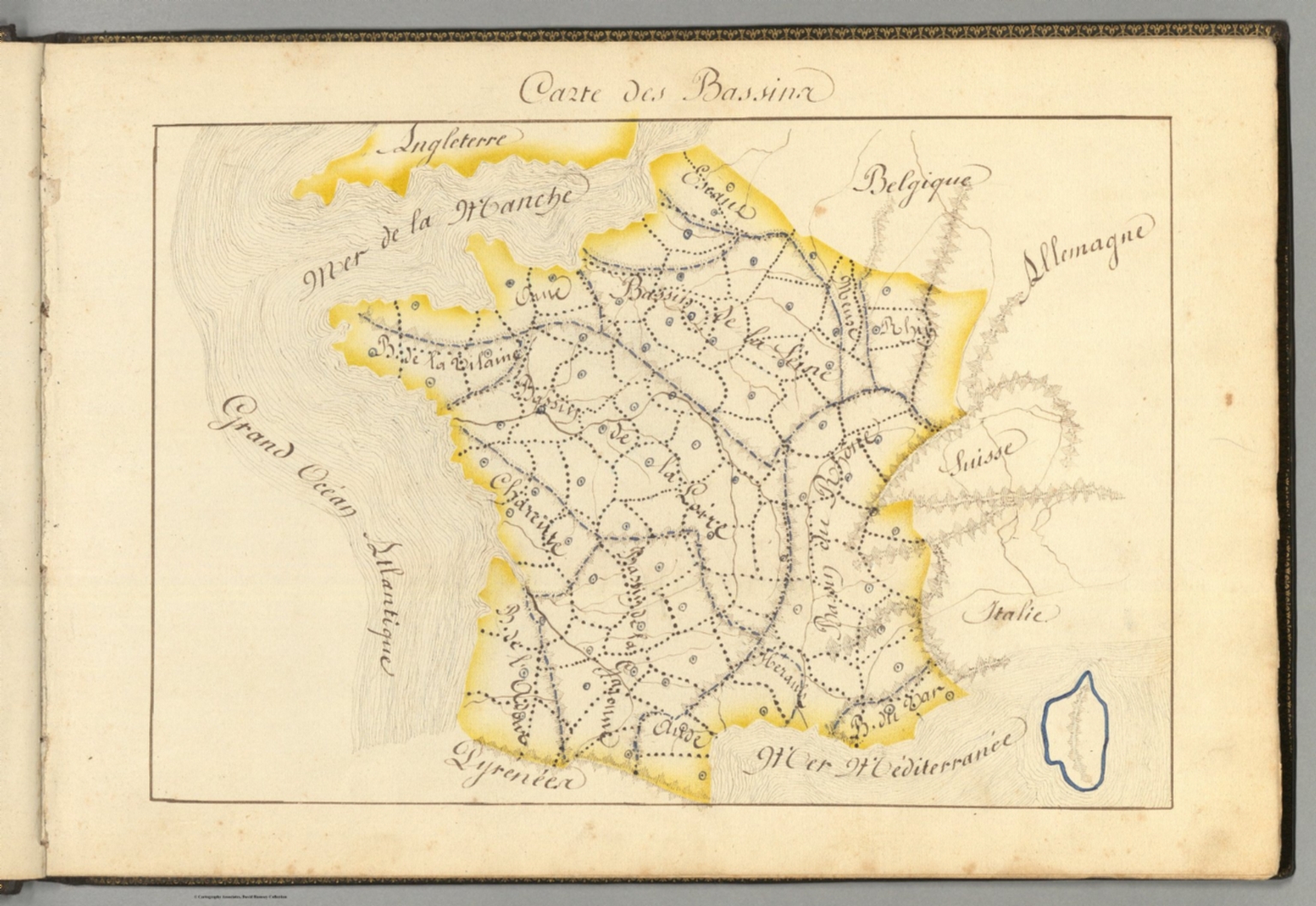 Carte des bassina. - David Rumsey Historical Map Collection