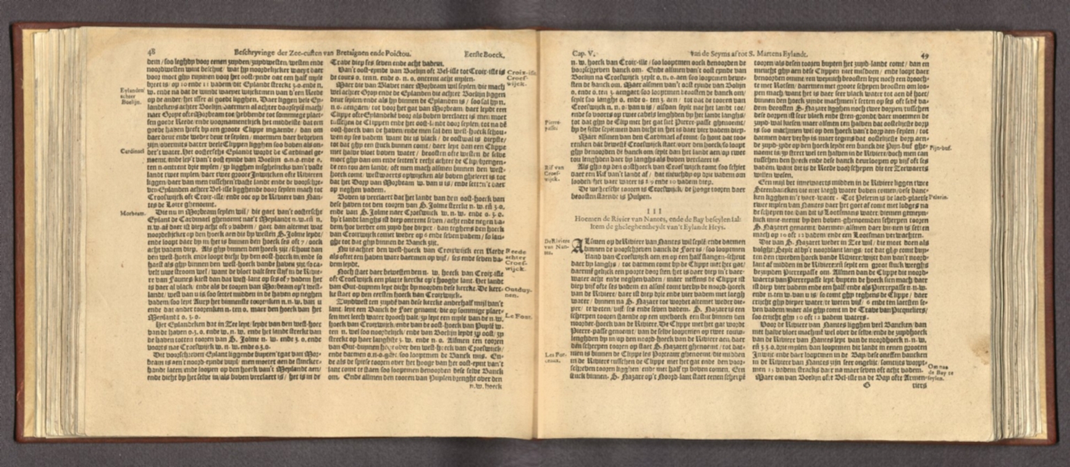 Text: Capittel V. Hoemen de See-custen en havenen van Bretaignien ende ...