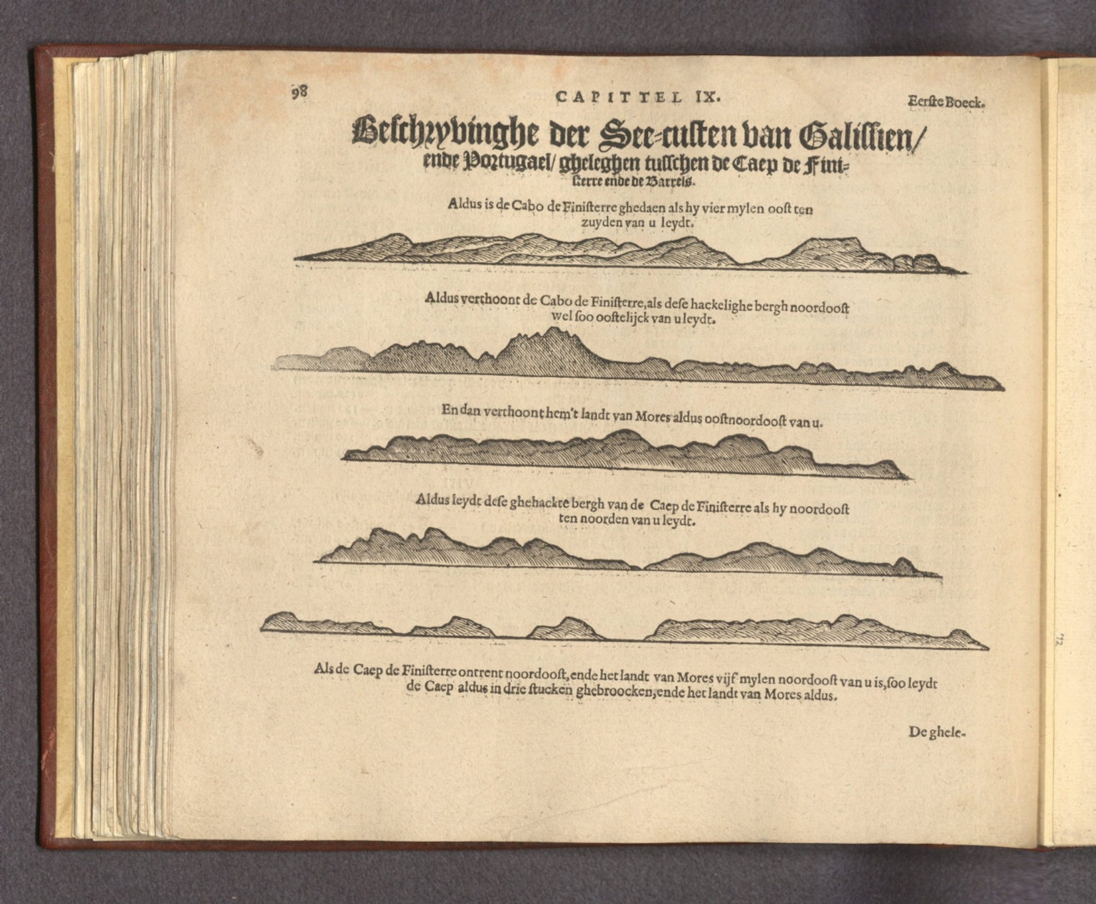 Text: Capittel IX. Beschryvinhe der See-custen van Galissien, ende ...