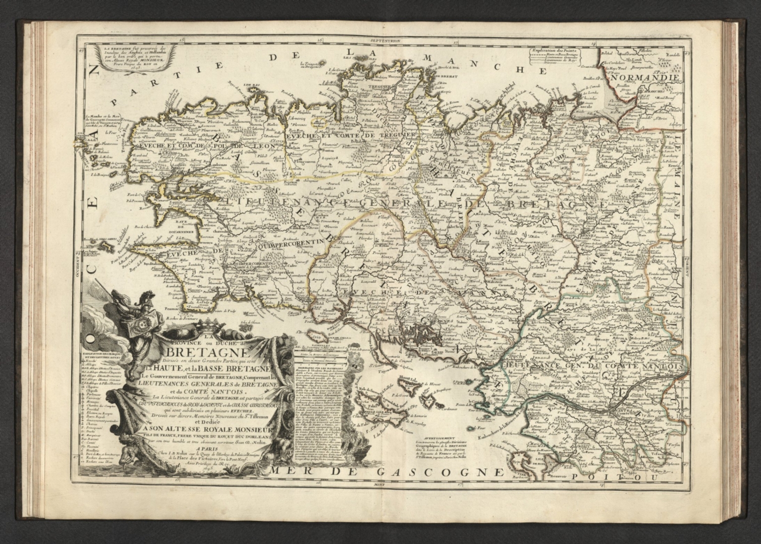 La Province ou Duché de Bretagne diviseé en deux Grandes Parties, qui ...