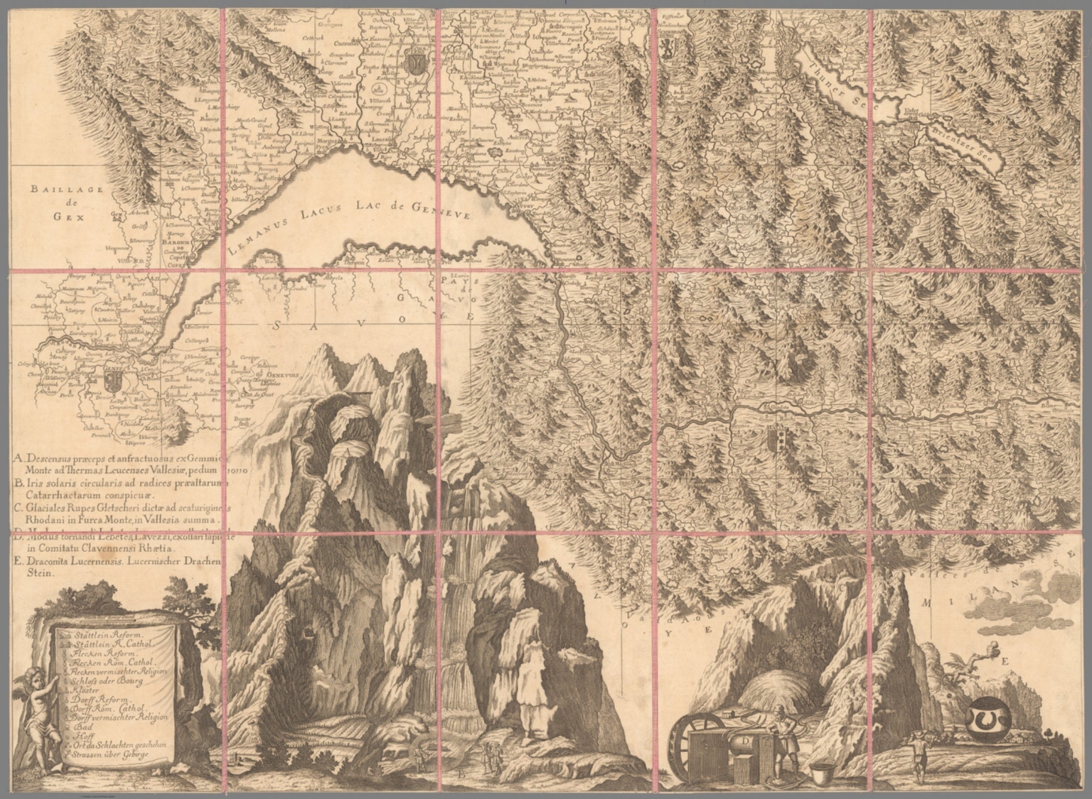 Sheet 3 Nova Helvetiae tabula geographica, - David Rumsey Historical ...