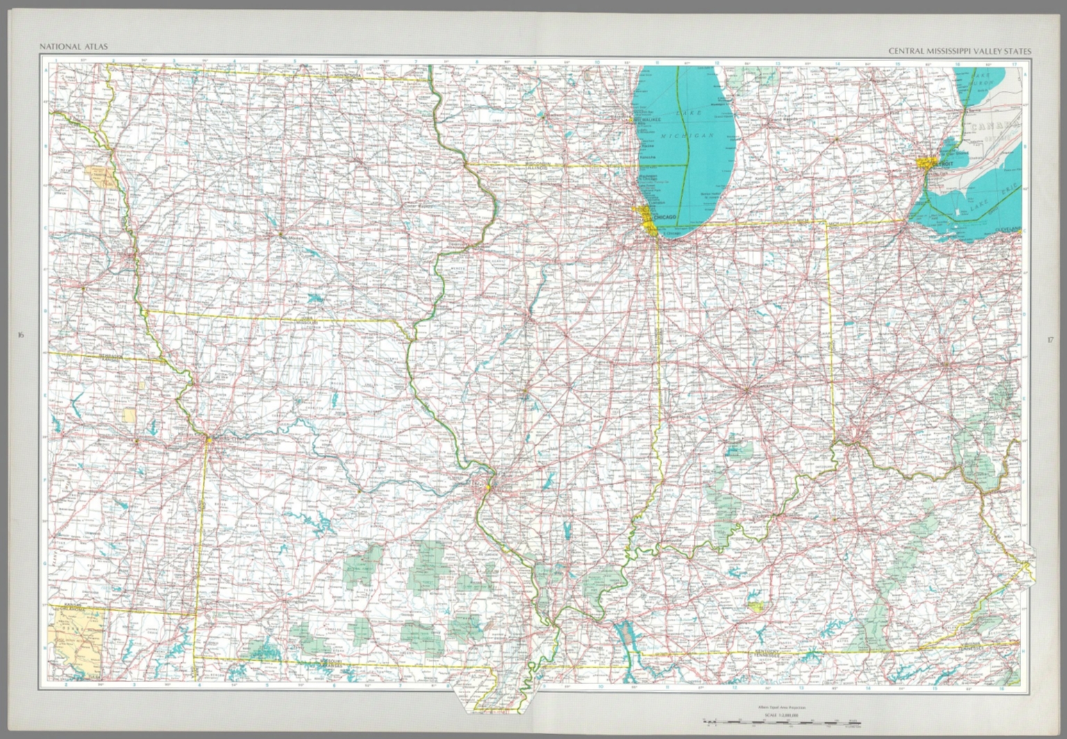Central Mississippi Valley states. - David Rumsey Historical Map Collection