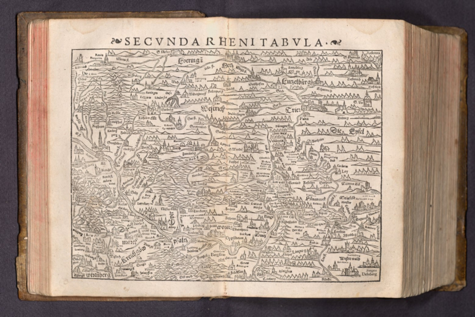 Secunda Rheni Tabula - David Rumsey Historical Map Collection