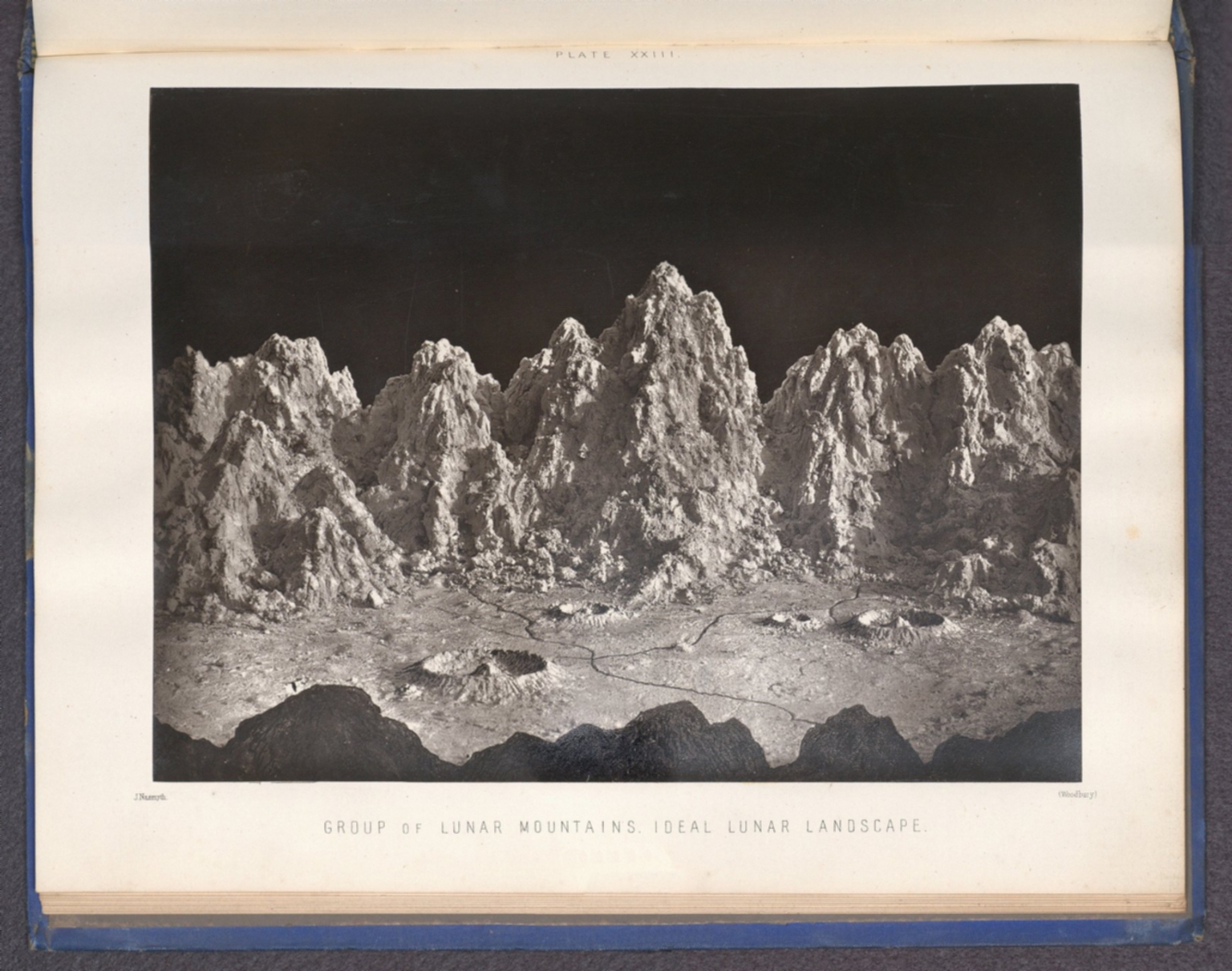 Plate XXIII Group of Lunar Mountains. Ideal Lunar Landscape. - David ...